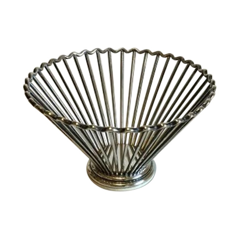 F. Hingelberg Sterling Silver Thread Bowl on Foot of Bone No 475 For ...
