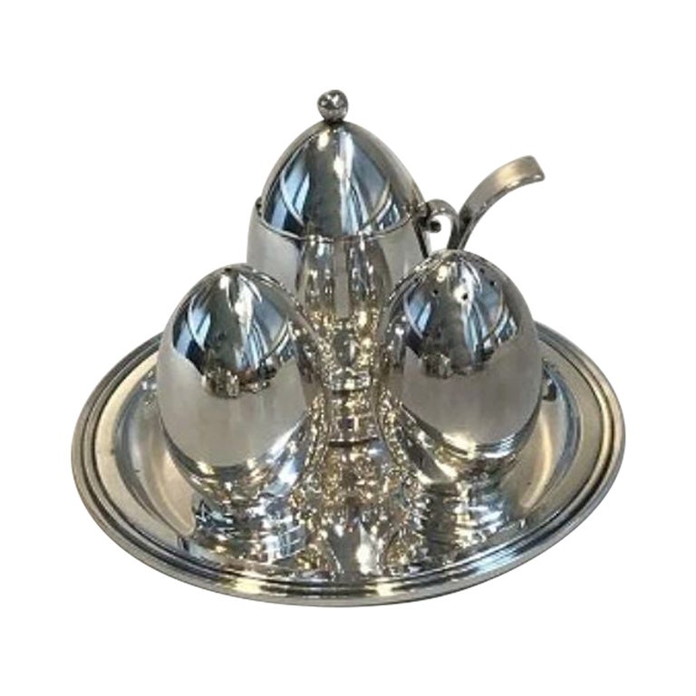 A. F. Rasmussen Silver/Sterling Silver Cruet Set For Sale at 1stDibs