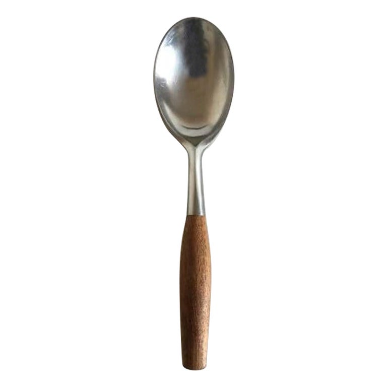 Fjorf IHQ Serving Spoon in Stainless Steel with Teak Handle For Sale at ...