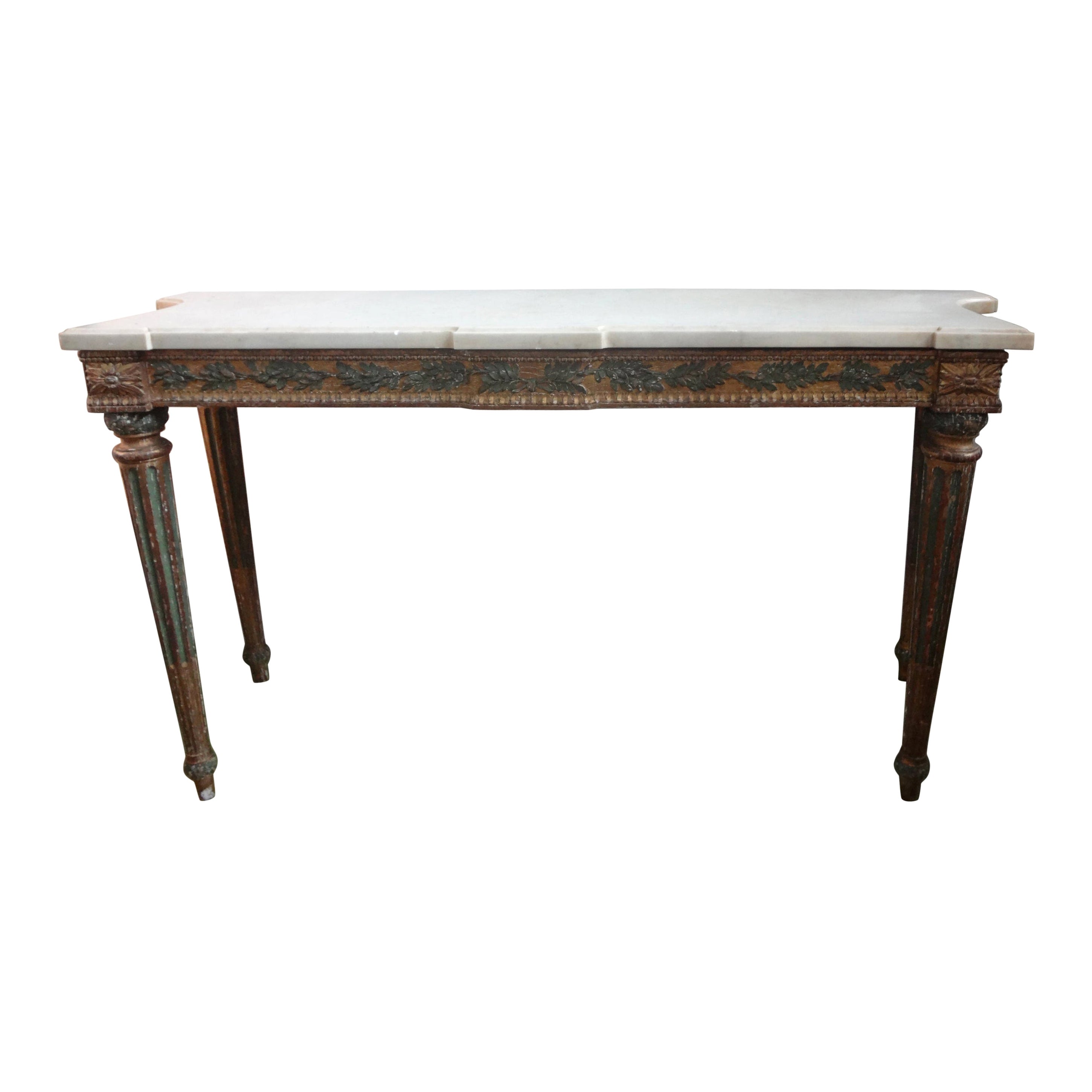 Postmodern Free Standing Console Table For Sale at 1stDibs