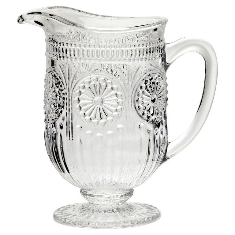 European Crystal Pedestaled Pitcher at 1stDibs