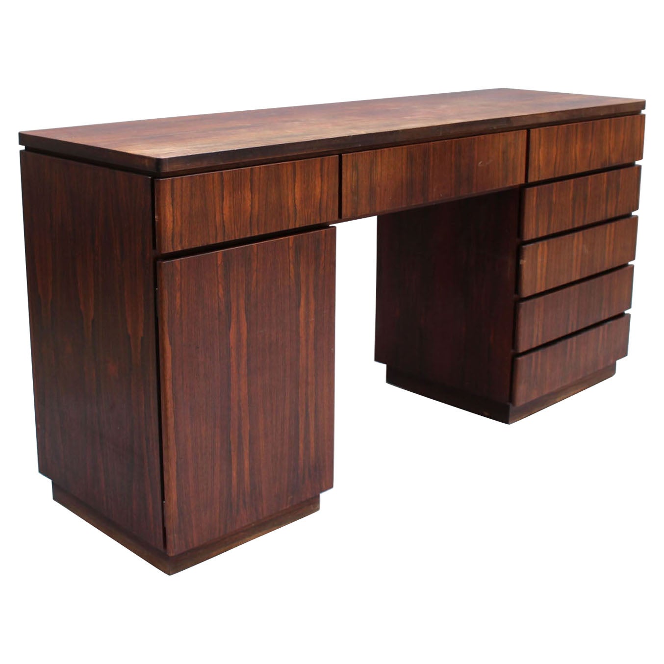 Narra Wood Console Table/Desk by Alex Cayet, France at 1stDibs