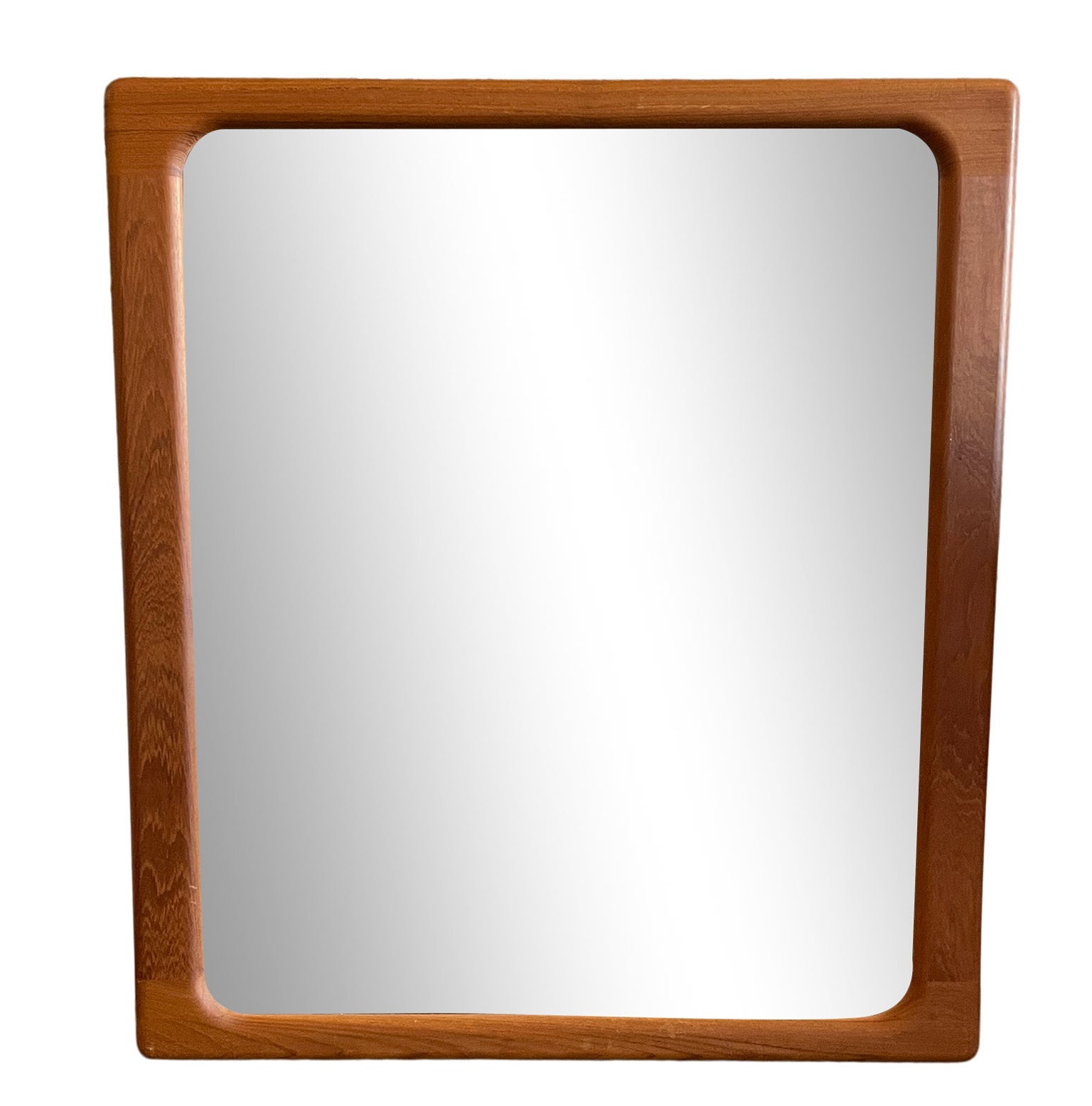 Mid-Century Modern Walnut Frame Mirror Very Beautiful Design For Sale ...