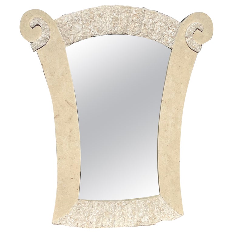 1980’s Tessellated Stone Mirror For Sale at 1stDibs