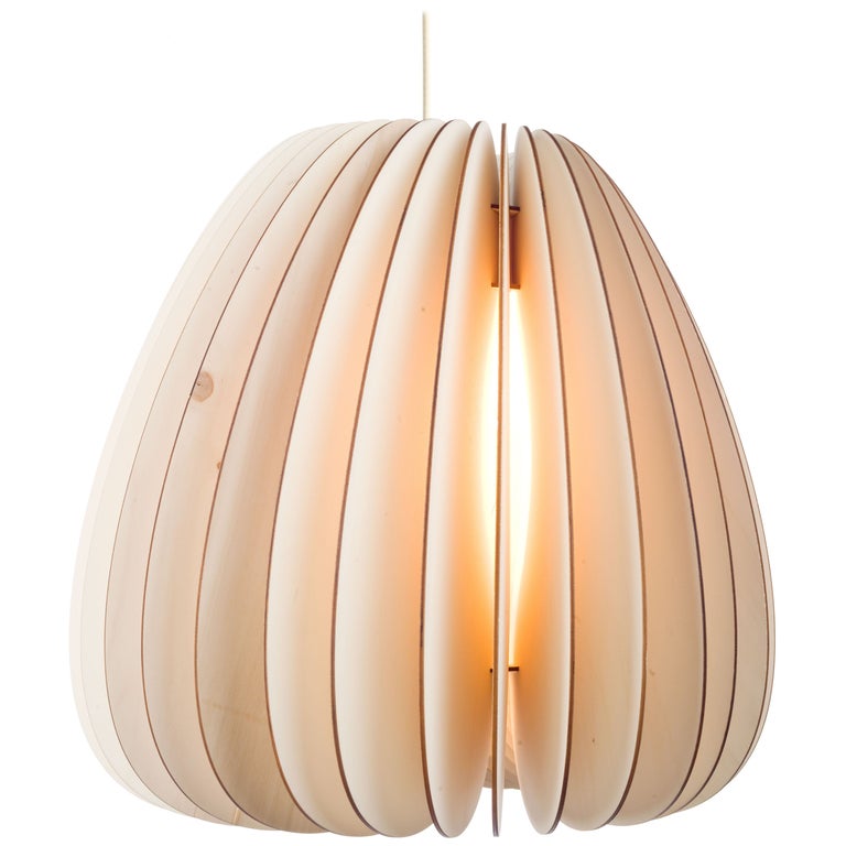 Schneid Studio Volum Pendant Lamp, Poplar Wood For Sale at 1stDibs