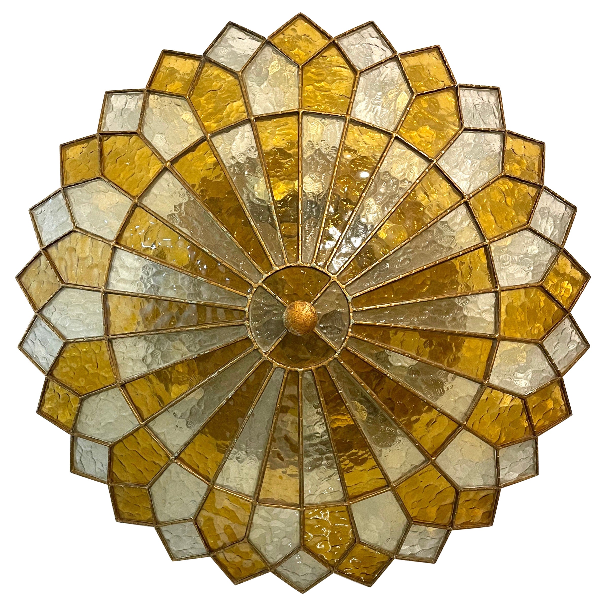 Luxfer Prism Glass Lamps- Sconce or Pendent at 1stDibs