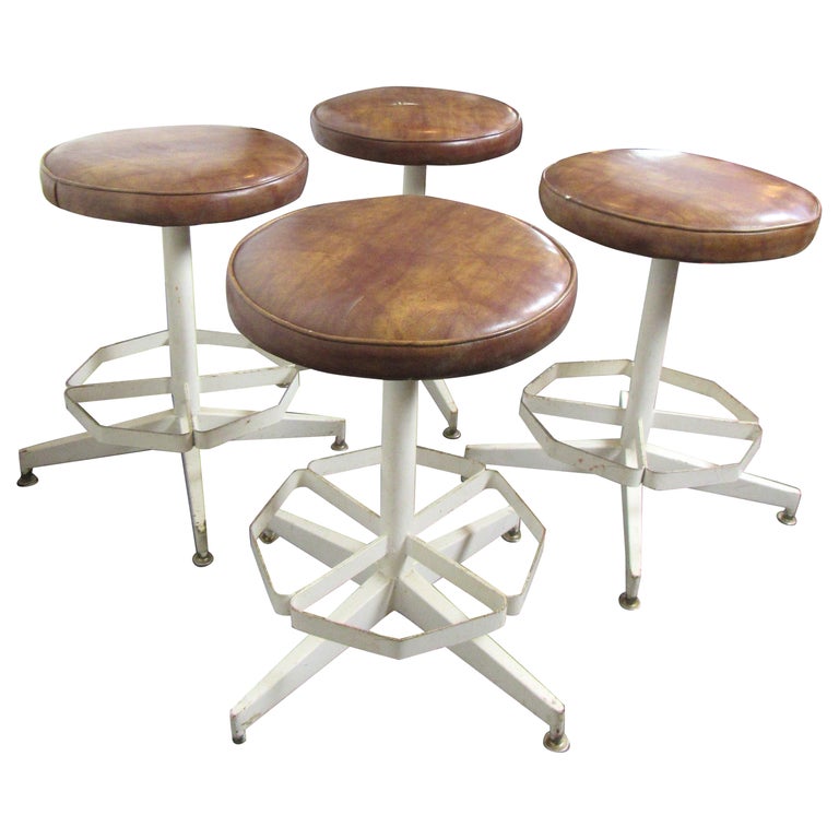 Set of Low Stools For Sale at 1stDibs