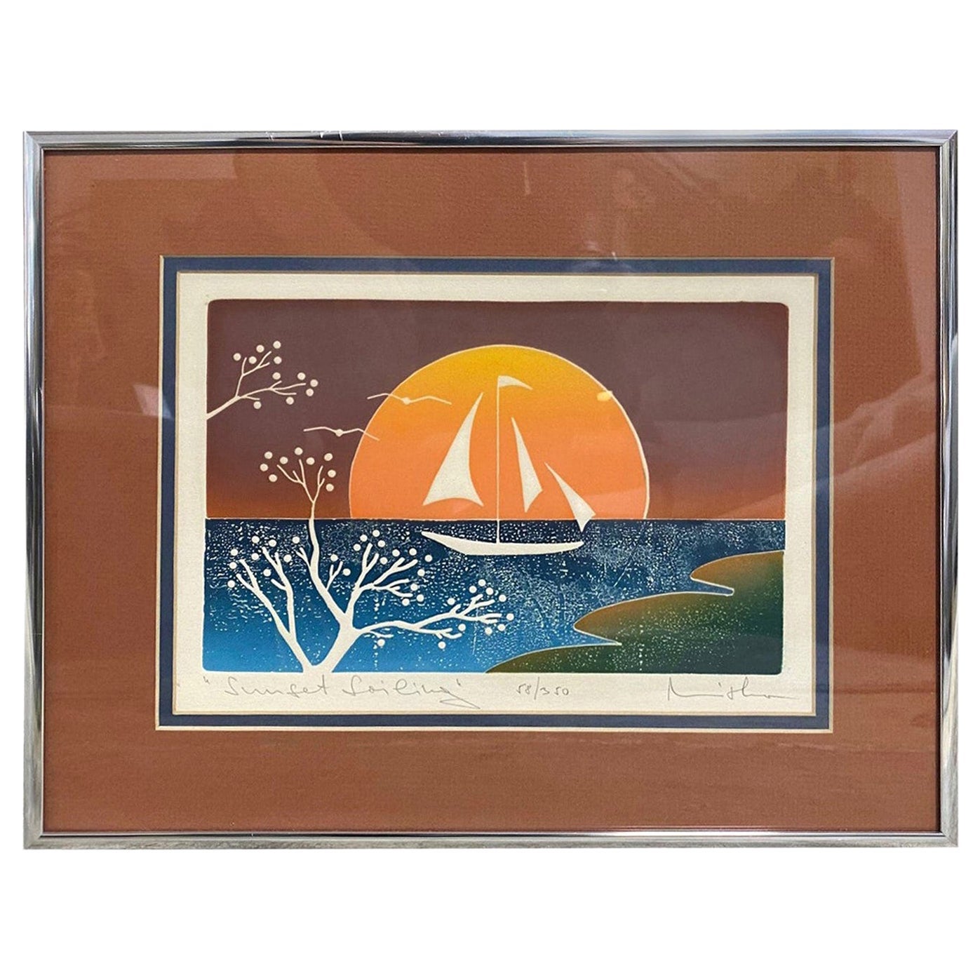 Will Barnet Signed Limited Edition Serigraph Print "Madame Butterfly ...