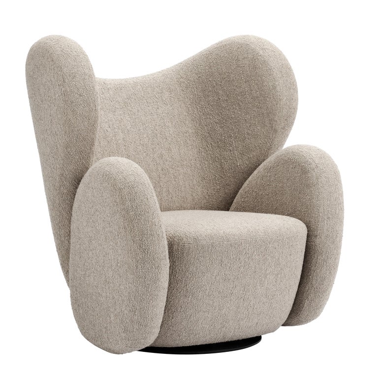 'Big Big Chair' Armchair by Norr11, Barnum Bouclé, Beige For Sale at ...