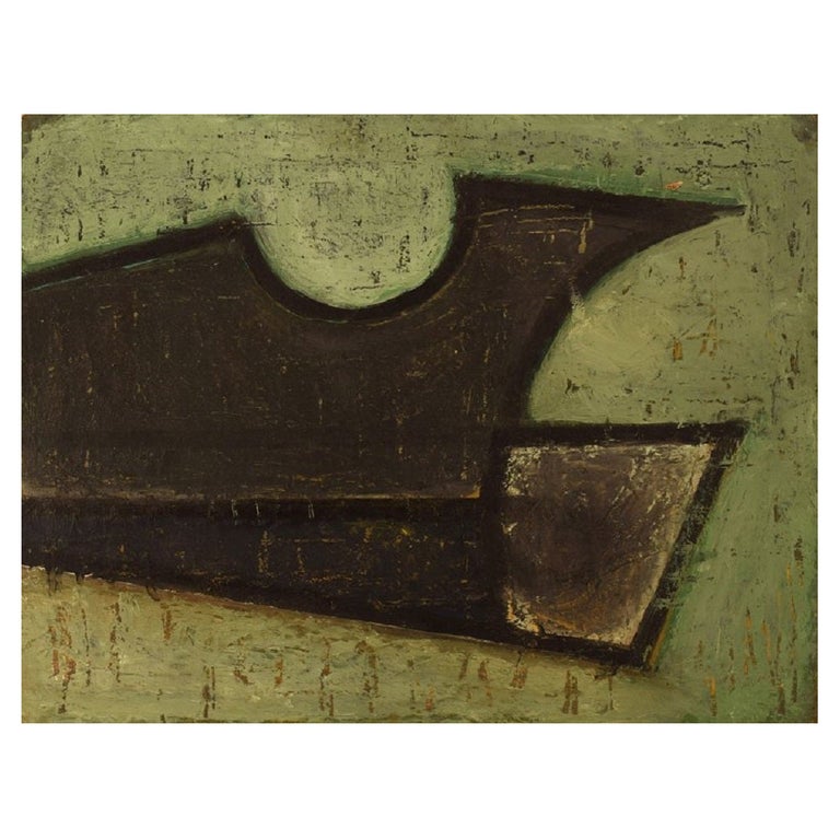 Charles Herman Hoffman, Oil on Board, Abstract Composition For Sale at ...