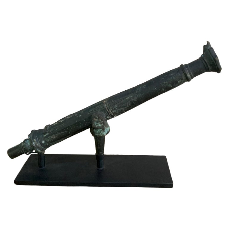 Indonesian Colonial Cannon "Lantaka" Crafted from Bronze, with ...