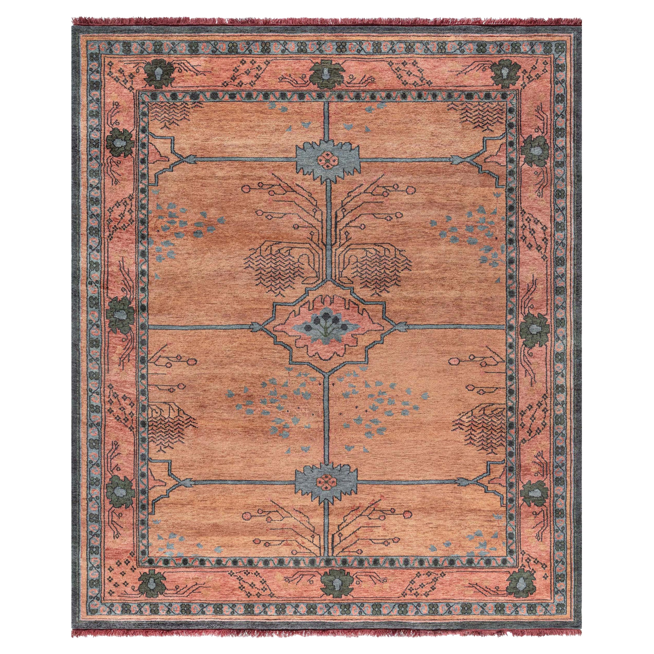 Large European Carpet in Arts and Crafts Style at 1stDibs