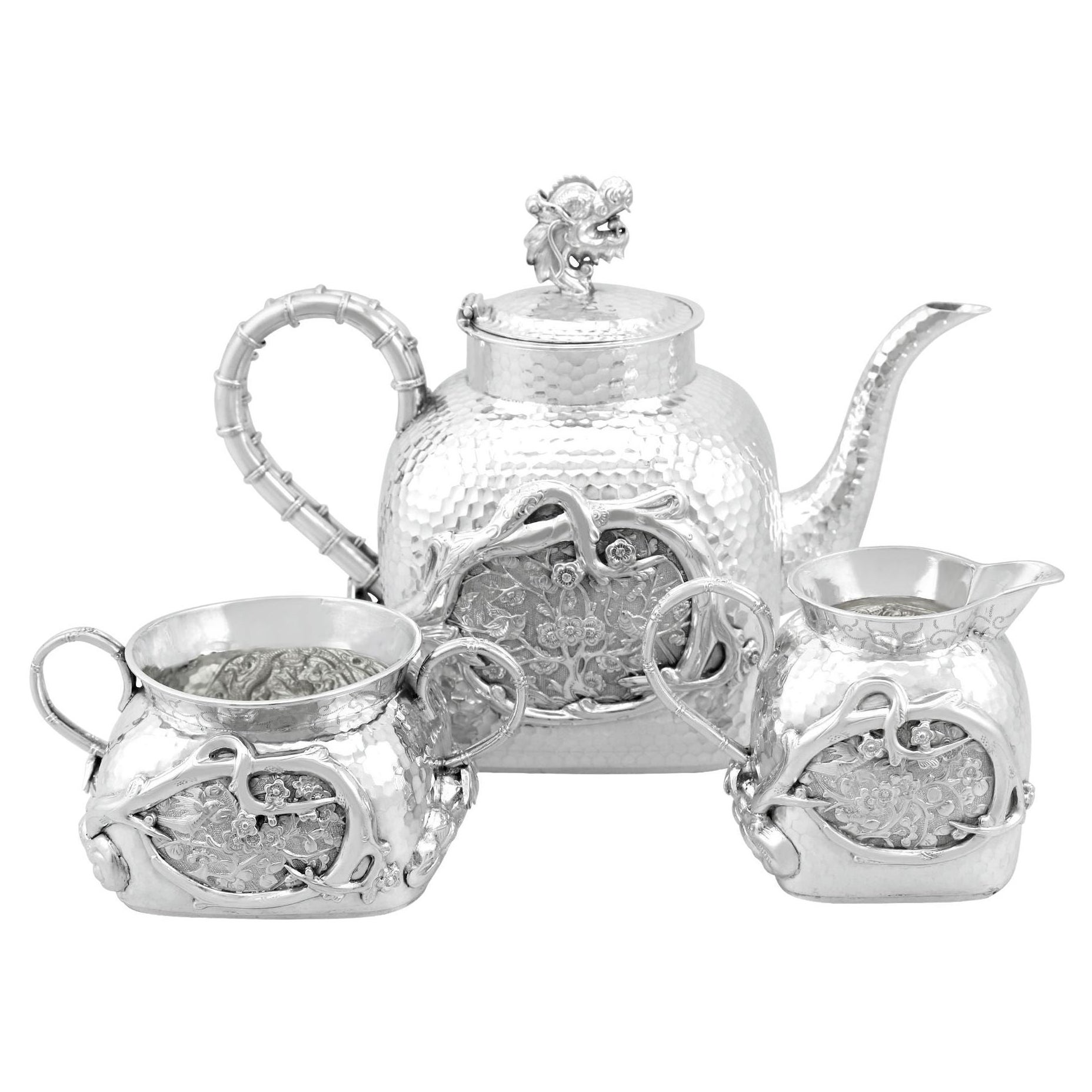 Chinese Export Silver Teaset at 1stDibs