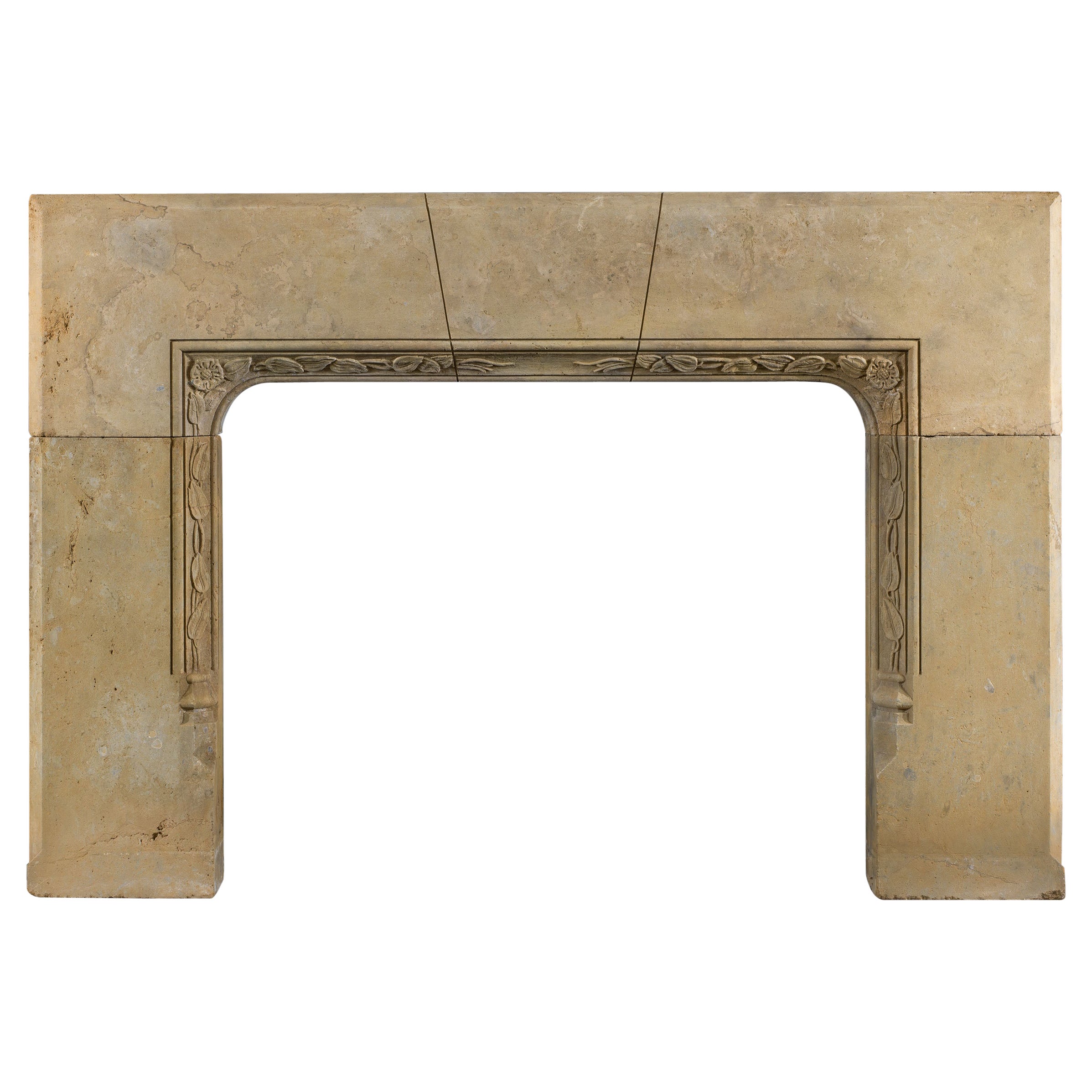 Monumental Gothic Revival Stone Victorian Chimneypiece For Sale at 1stDibs
