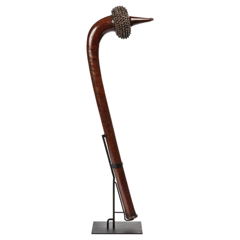 18th Century Polynesian Hardwood Totokia, War Club or Battle Hammer ...