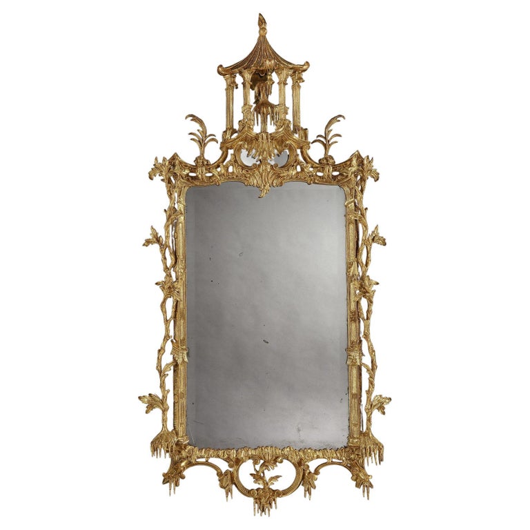 George III Chinoiserie Mirror in the Manner of Thomas Johnson For Sale ...