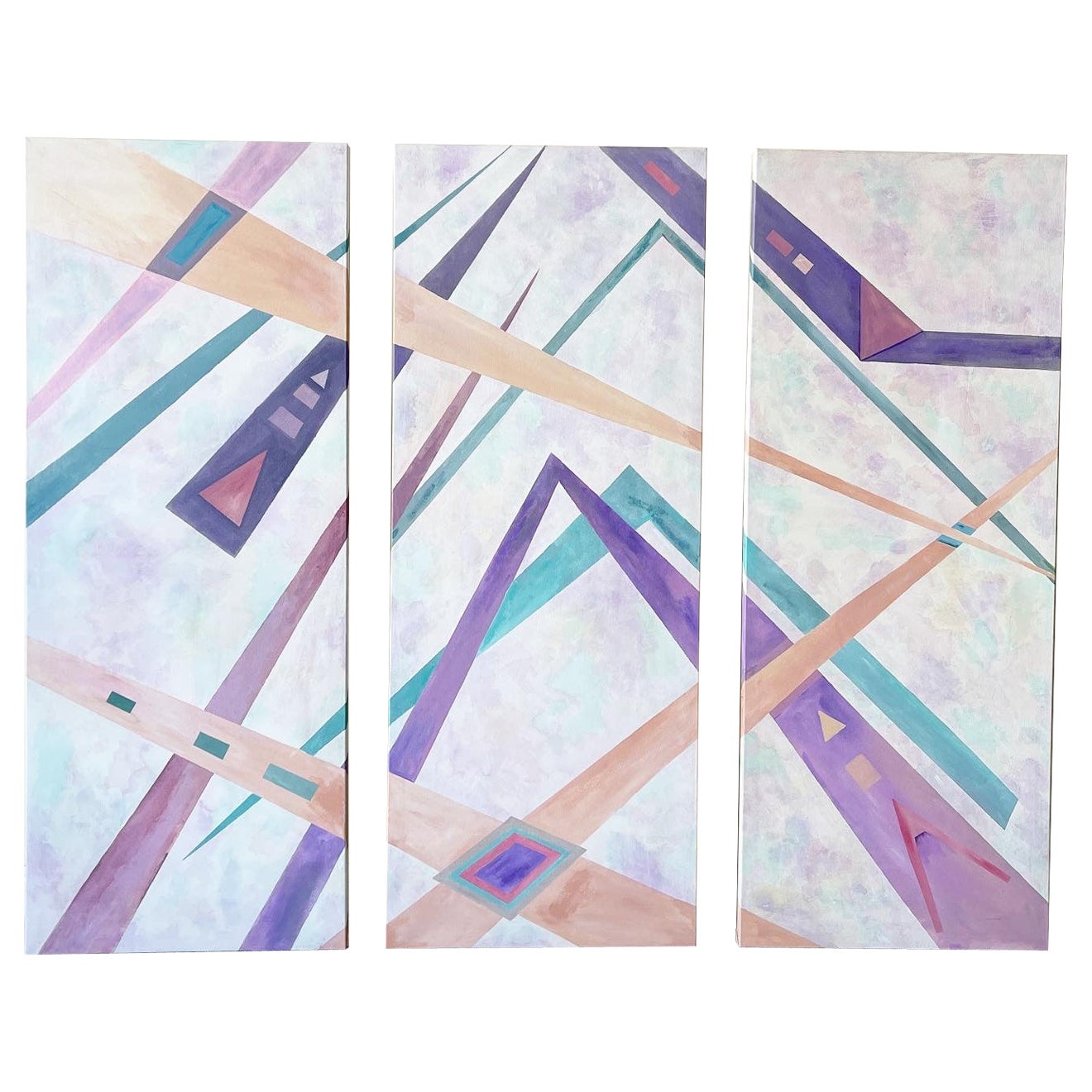 Large Jerry Clapsaddle Abstract Painting, 1982 at 1stDibs