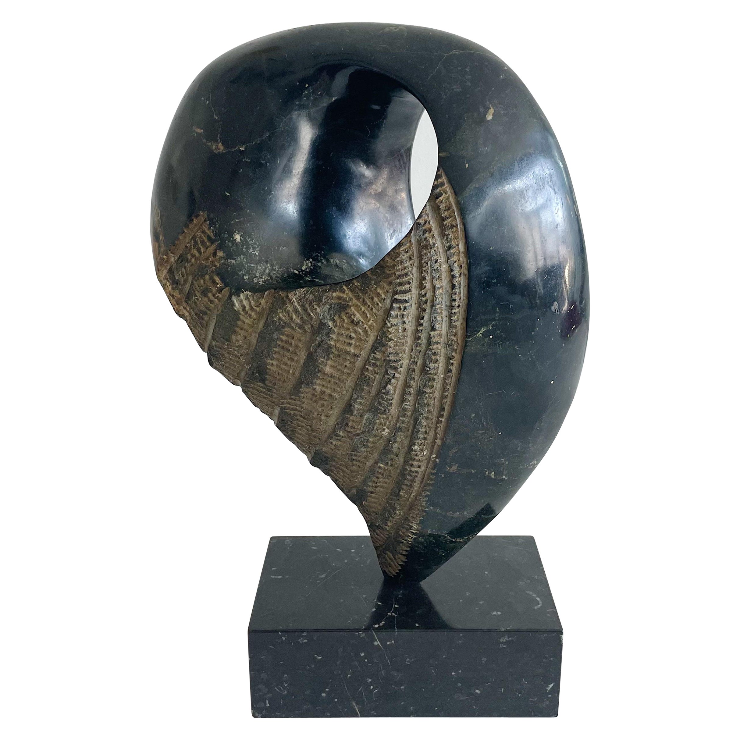 Biomorphic Abstract Pottery Sculpture by Robert Ortlieb For Sale at 1stDibs