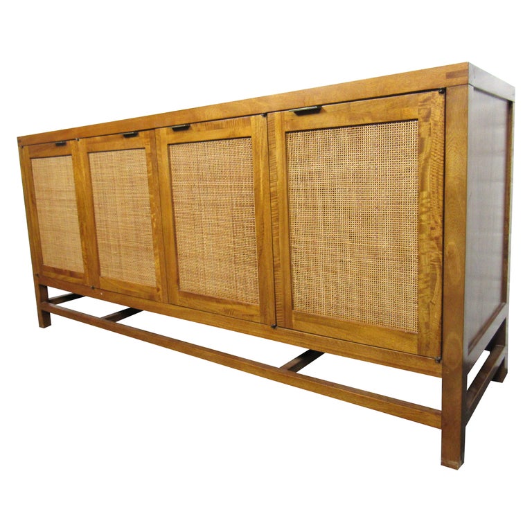 Cane Front Long Cabinet For Sale at 1stDibs | cane front cabinet