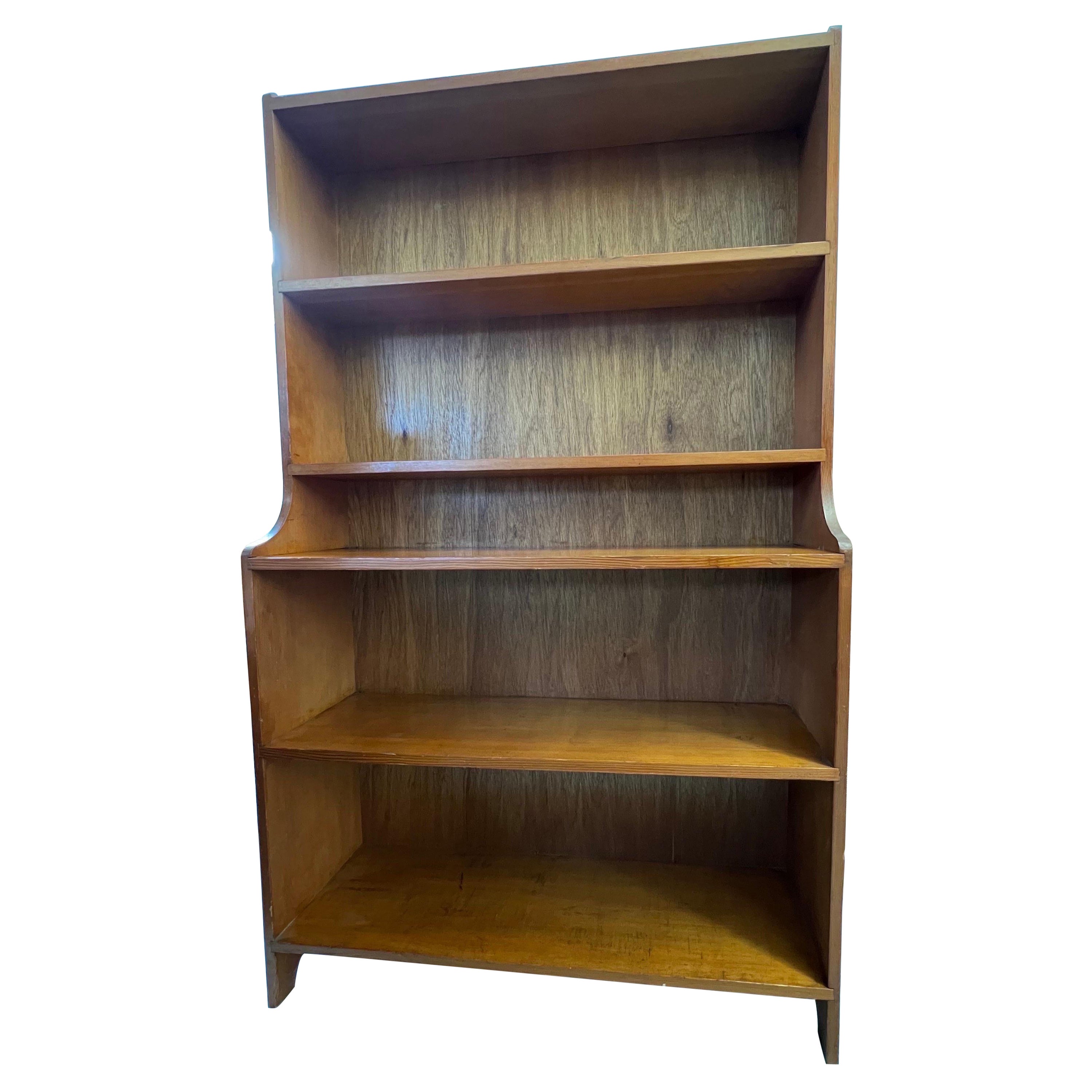 Vintage Mid-Century Modern Maple Book Case Etagere or Storage Cabinet ...