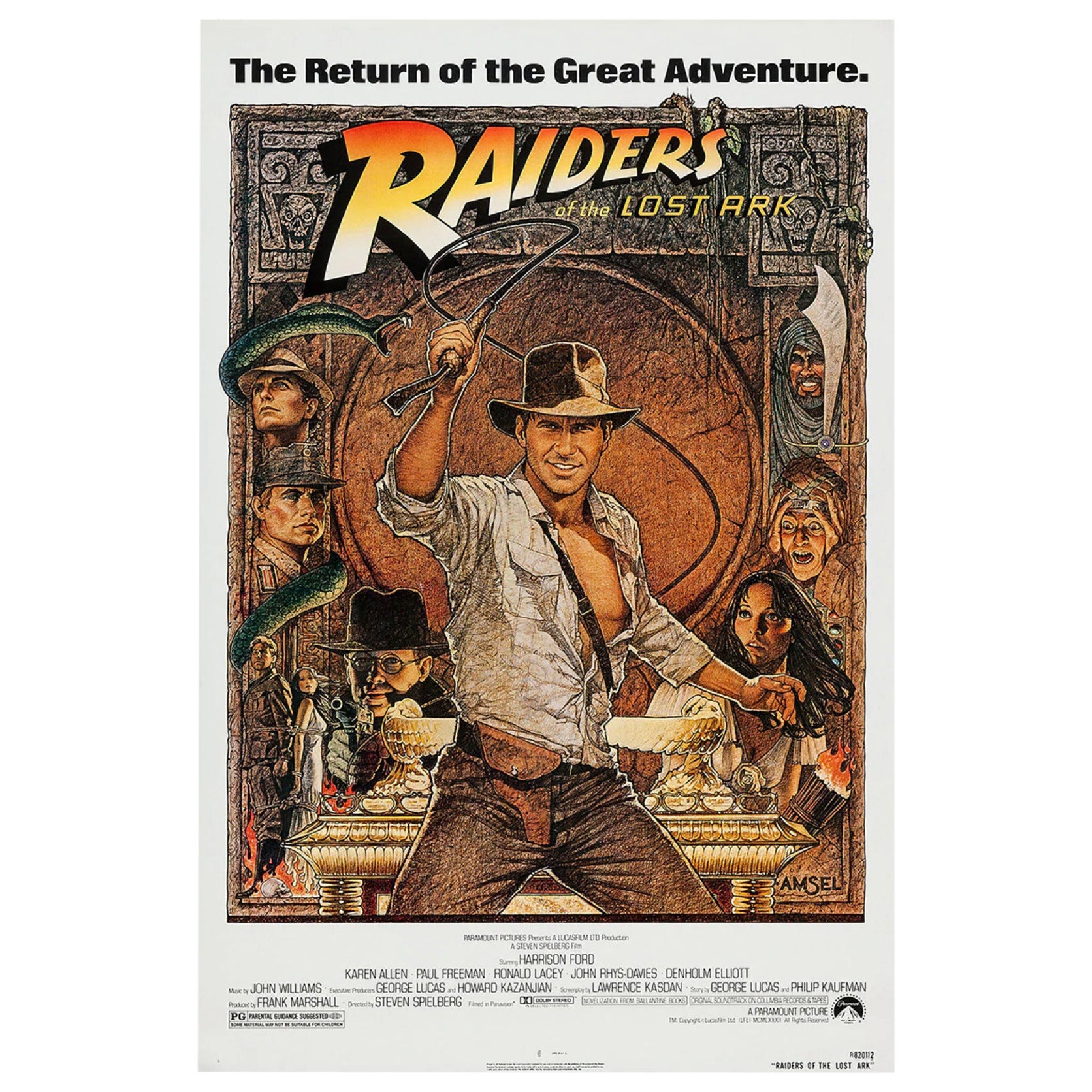 "Raiders of the Lost Ark", Film Poster, 1981 For Sale at 1stDibs
