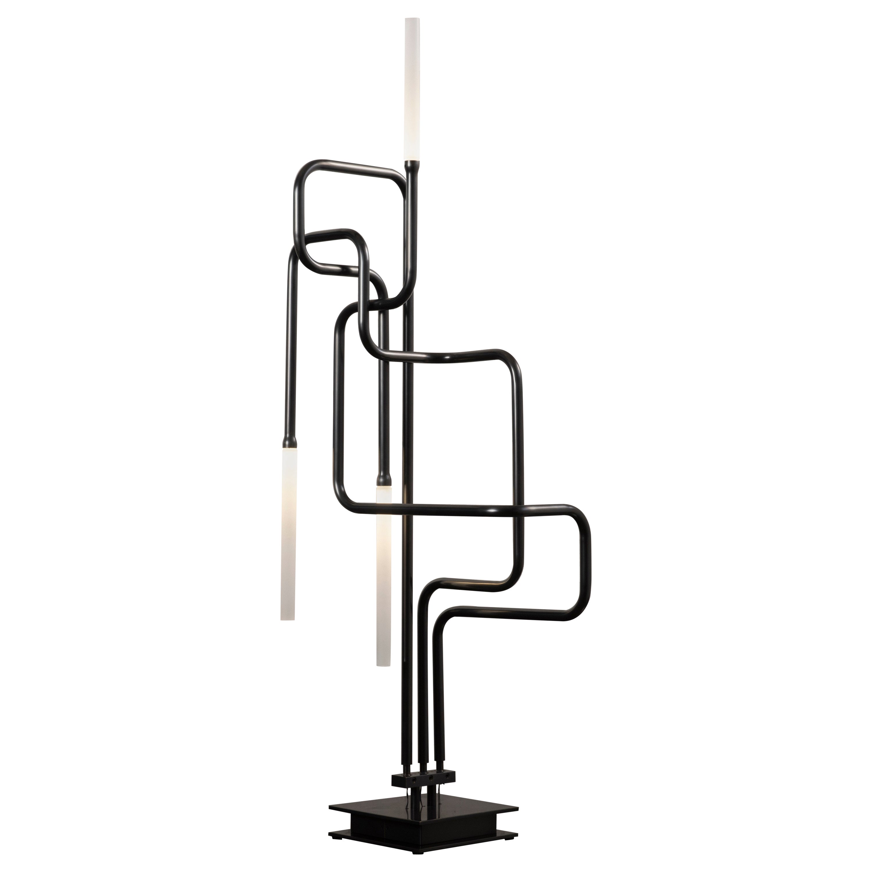 Folio Standing Desk Light, Handmade in Brass by Christopher Gentner For ...