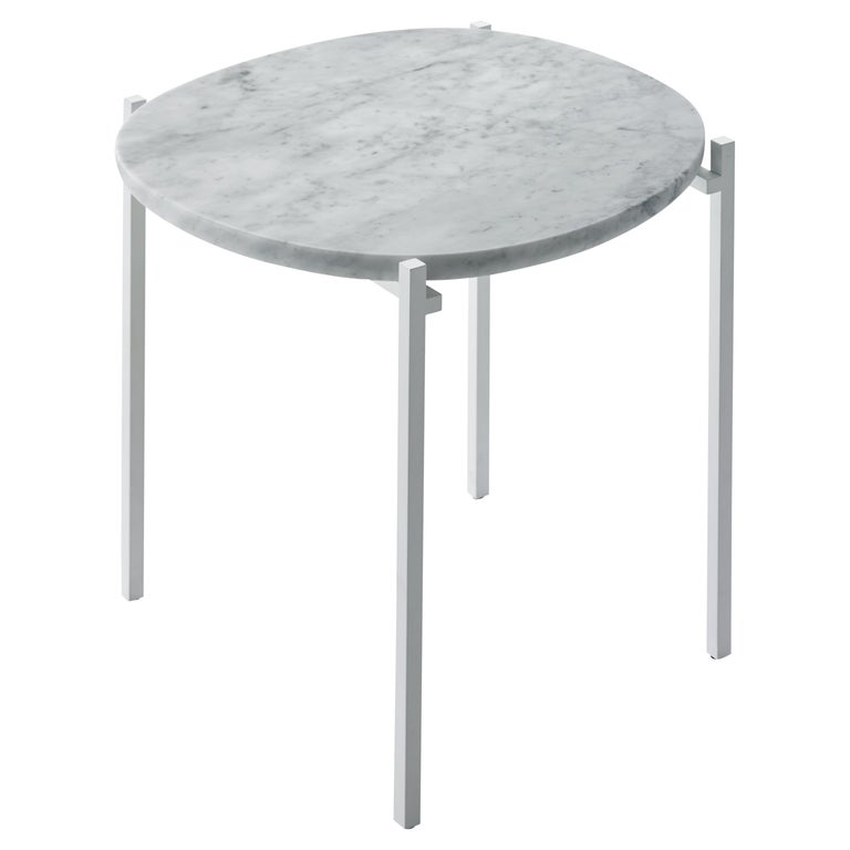 Zanotta Niobe Small Table with White Carrara Marble Top by Federica ...