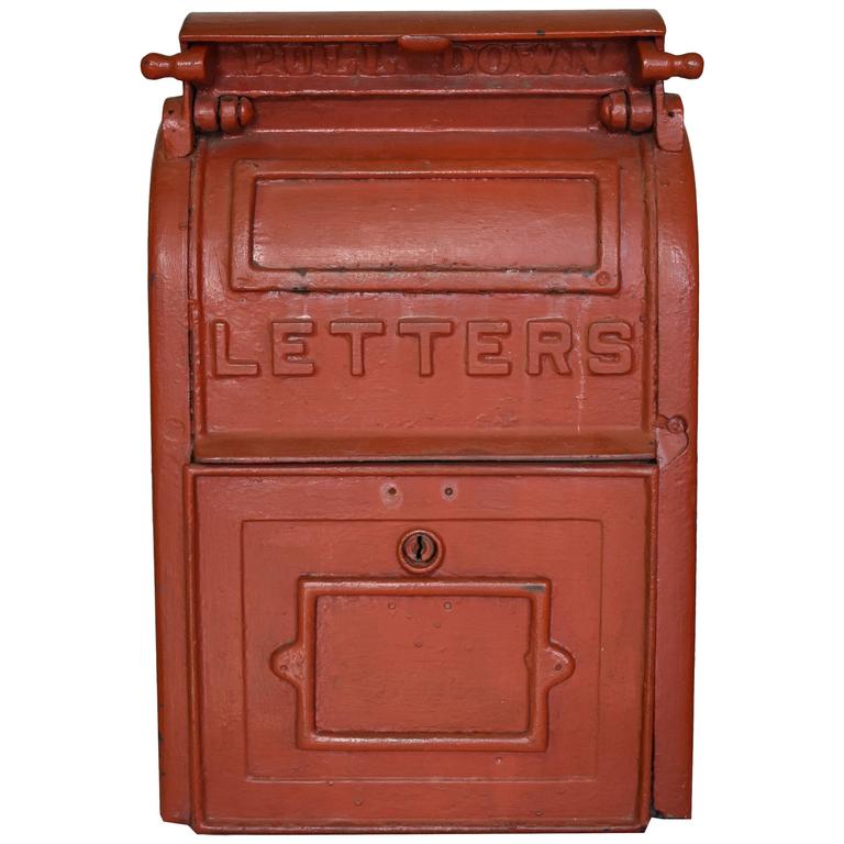 American Cast Iron Mailbox at 1stDibs | antique cast iron mailbox ...