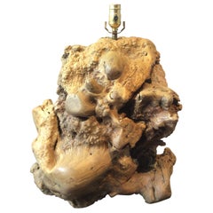 Heavy Large Organic Modern Manzanita Tree Root Lamp For Sale at 1stDibs