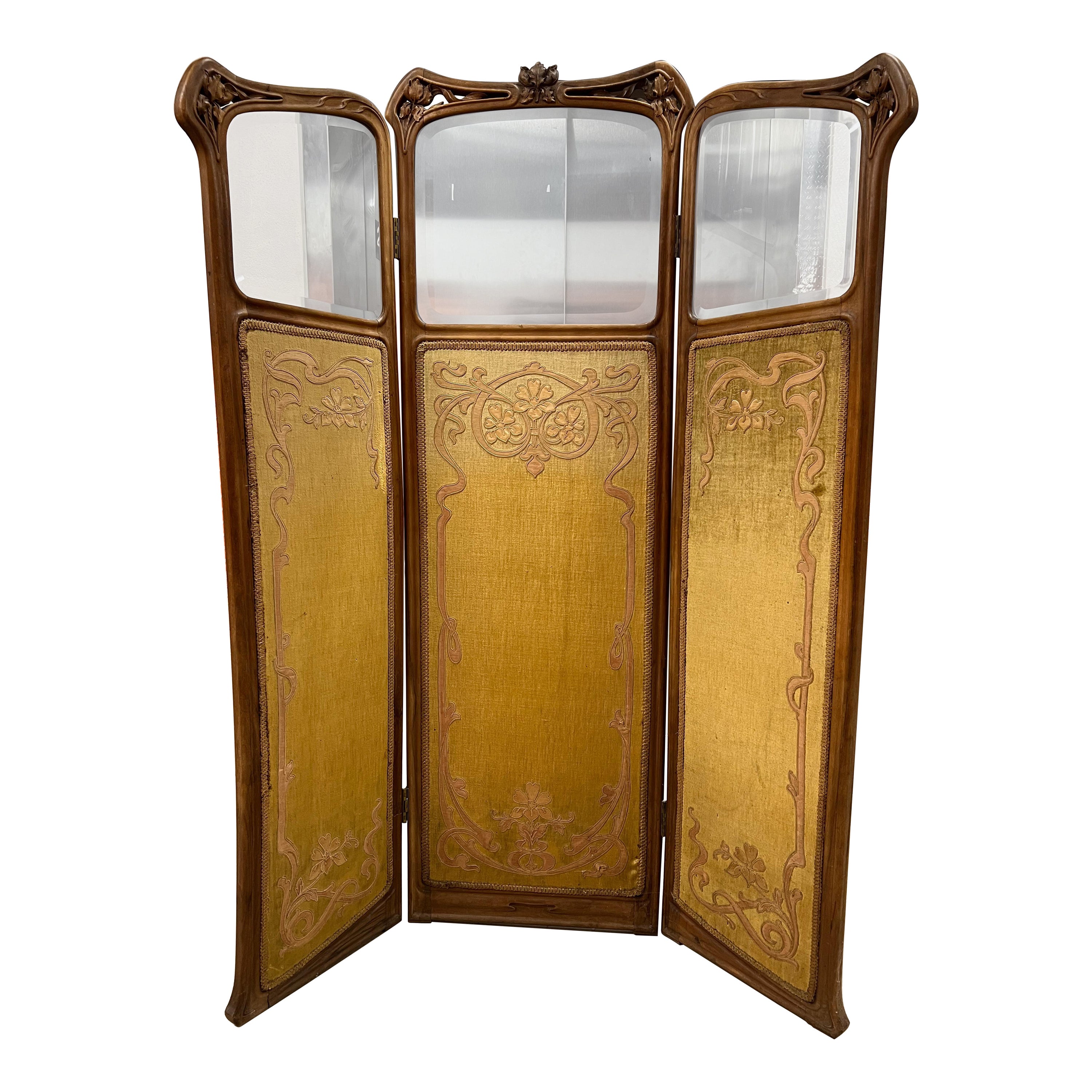 Art Nouveau Dressing Screen, Belgium 1900 For Sale at 1stDibs ...