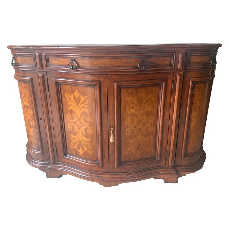 Theodore Alexander Leather Top Buffet at 1stDibs