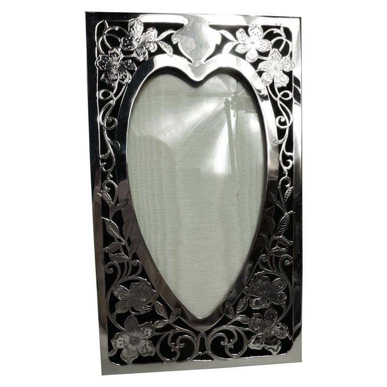 Antique American Art Nouveau Valentine’s Day Heart Picture Frame at 1stDibs