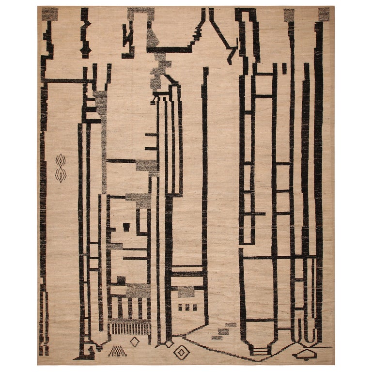 Nazmiyal Collection Large Modern Moroccan Area Rug. 14 ft 9 in x 18 ft ...