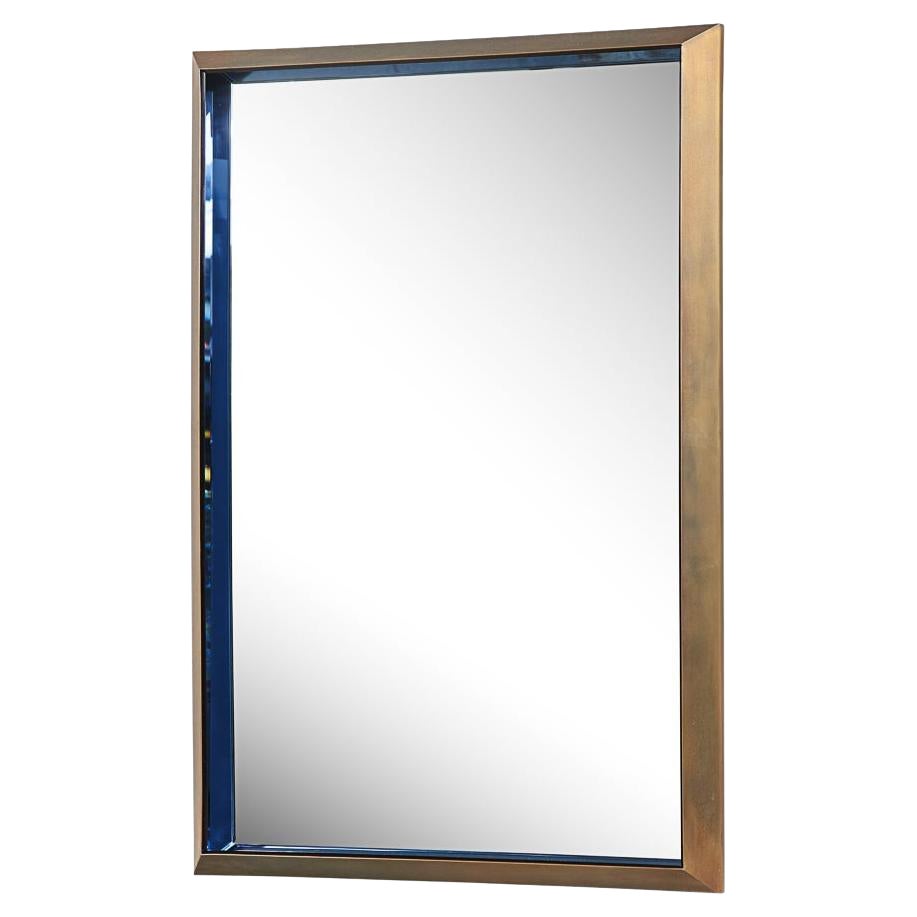 A Fine and Rare French Art Deco Mirror w/Chamfered mirrored frame; by ...