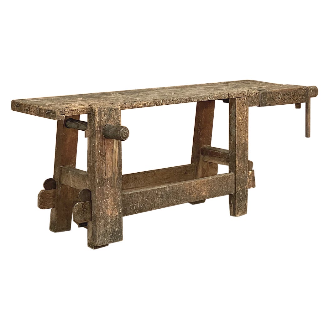 Vintage Carpenter's Workbench Table from Denmark at 1stDibs