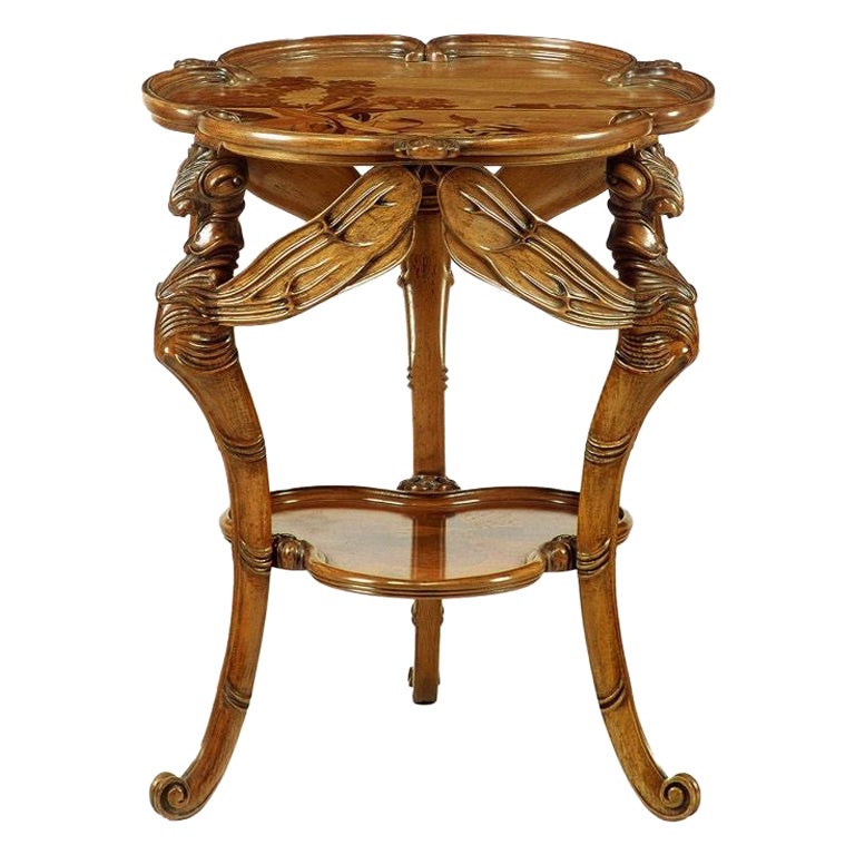French Art Nouveau Dragonfly Table by Émile Gallé at 1stDibs | emile ...