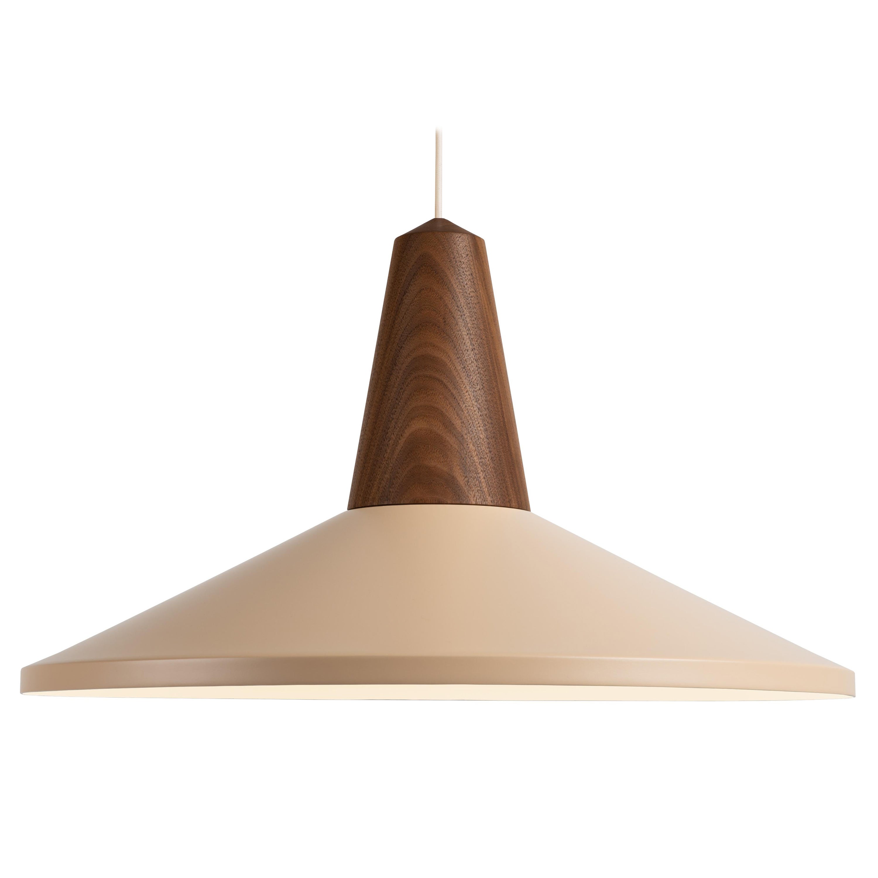 Schneid Studio Eikon Shell Sky Blue, Walnut, Pendant Lamp For Sale at ...