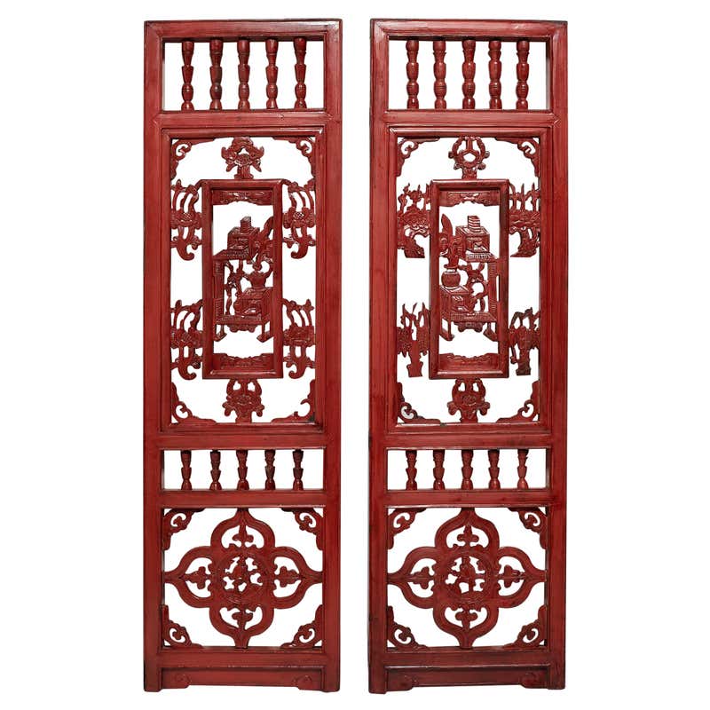 Pair of Chinese Courtyard Lattice Panels, circa 1900 at 1stDibs Pair of Chinese Courtyard Lattice Panels, circa 1900 at 1stDibs