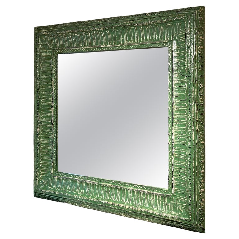 Metal Painted French Mirror at 1stDibs