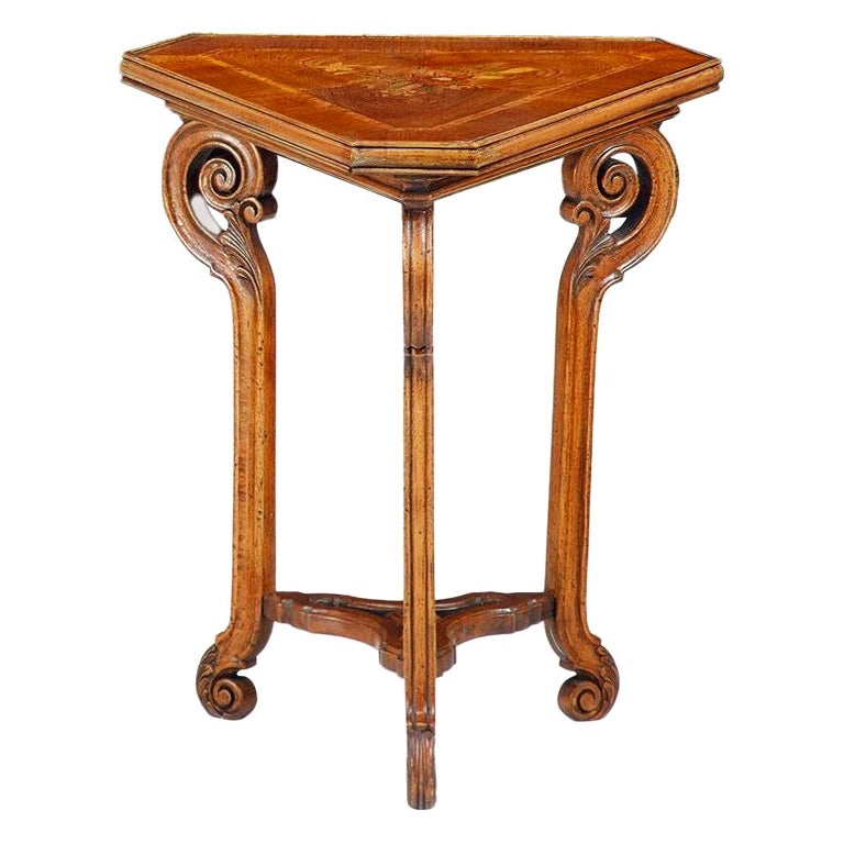 Late 19th-Century English Triangular Accent Table For Sale at 1stDibs
