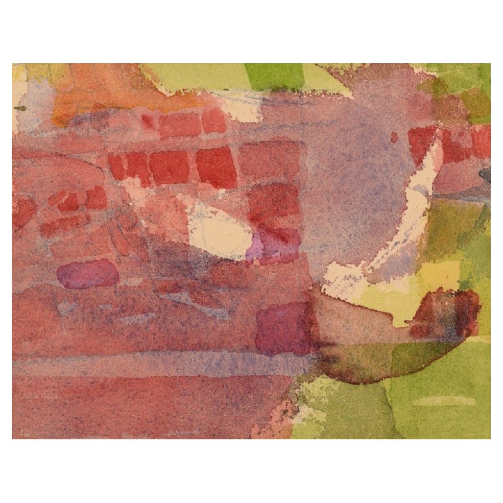 Chen Chi Important Chinese/American Artist Watercolor, Nocturne on the ...