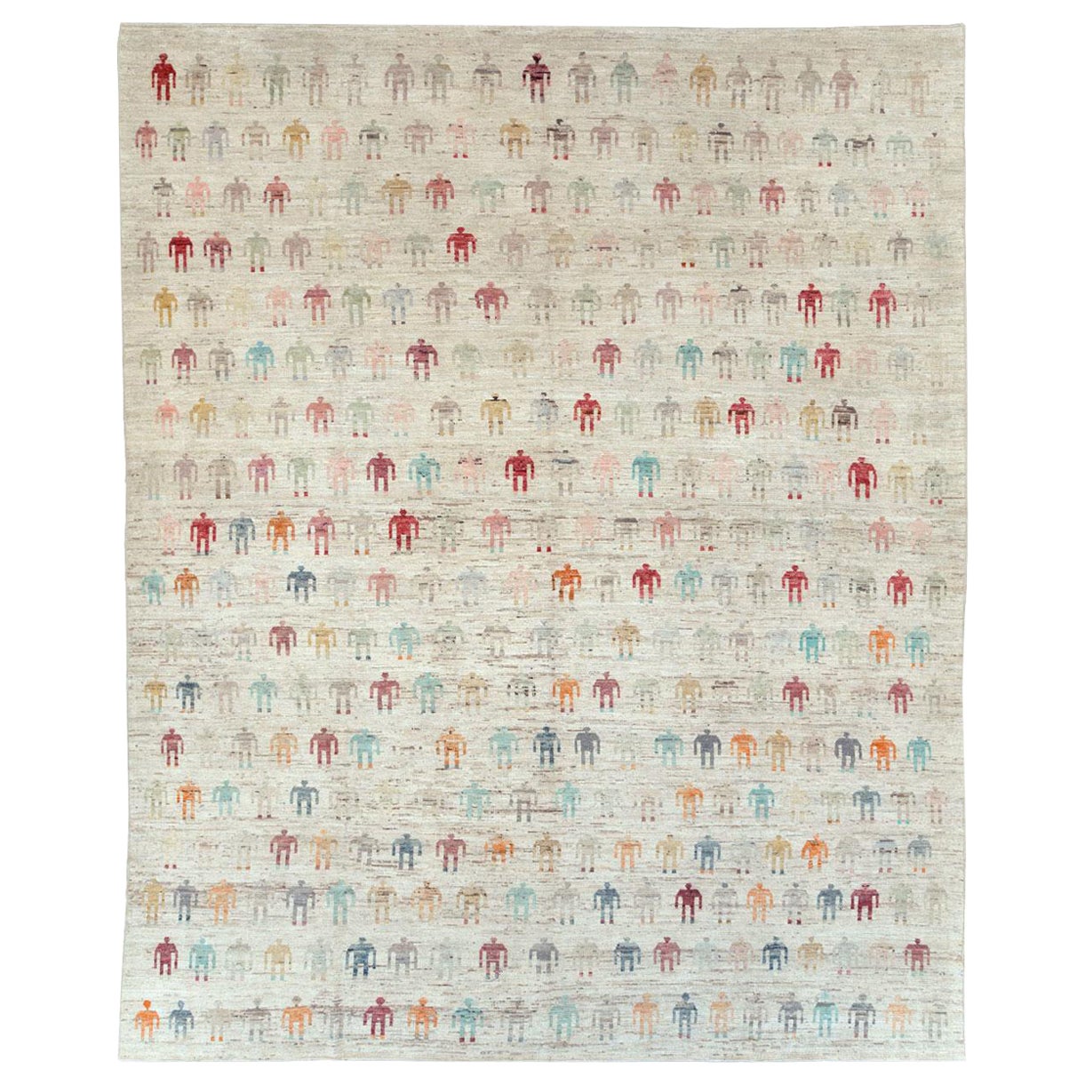 Modern Turkish Pictorial Tiger Room Size Carpet For Sale at 1stDibs