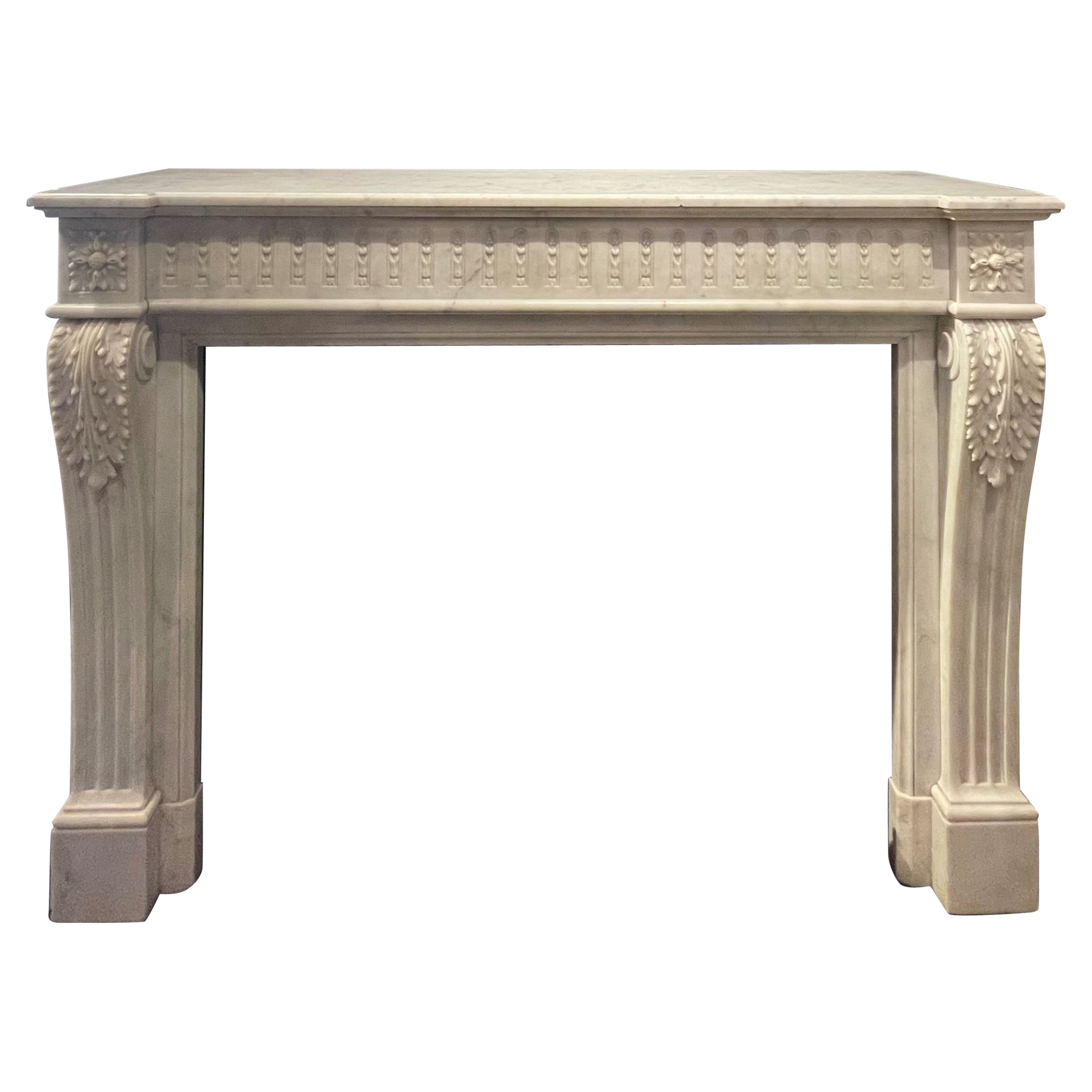 18th Century Petite Louis XV Mantelpiece with Scallop Shell Cartouche ...