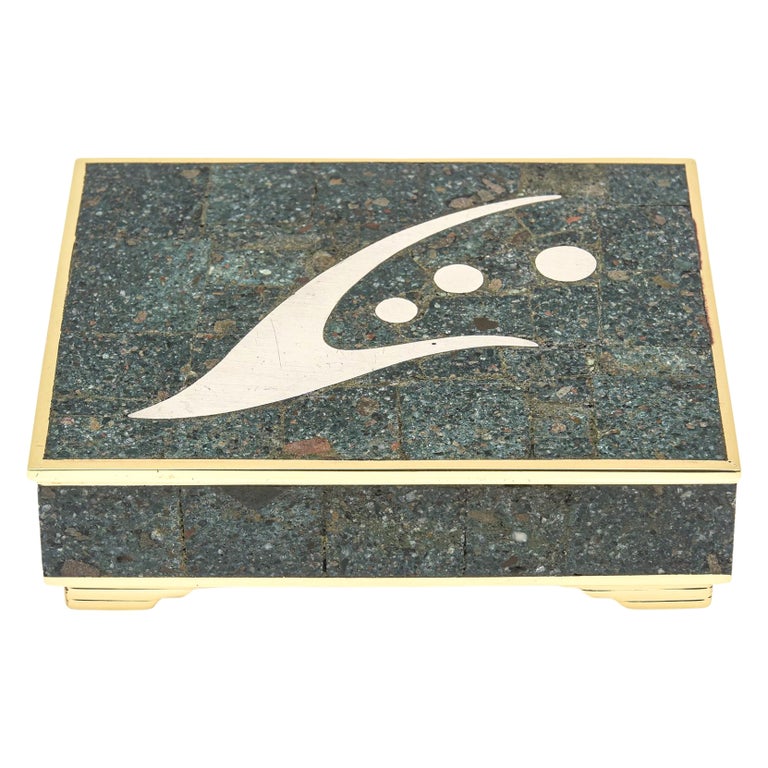 Sigi Pineda Silver, Brass, Rosewood, Sodalite, Turquoise Stone Hinged ...