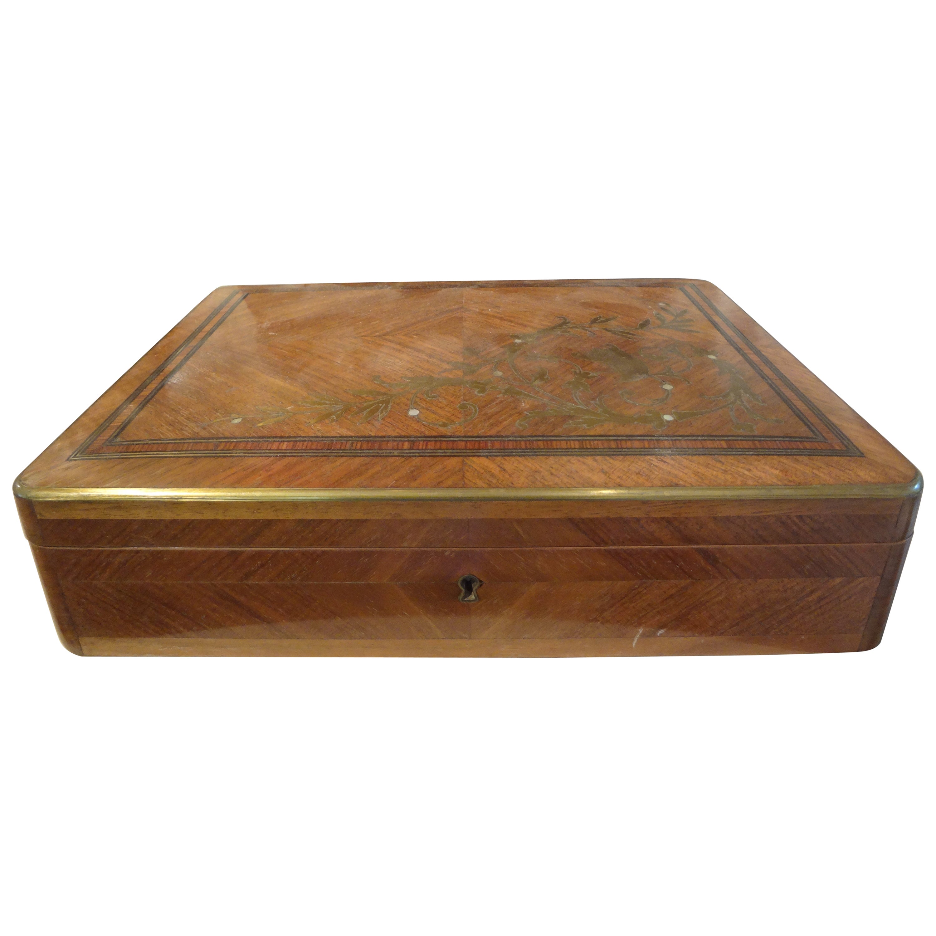 19th Century Walnut Cutlery Box For Sale at 1stDibs