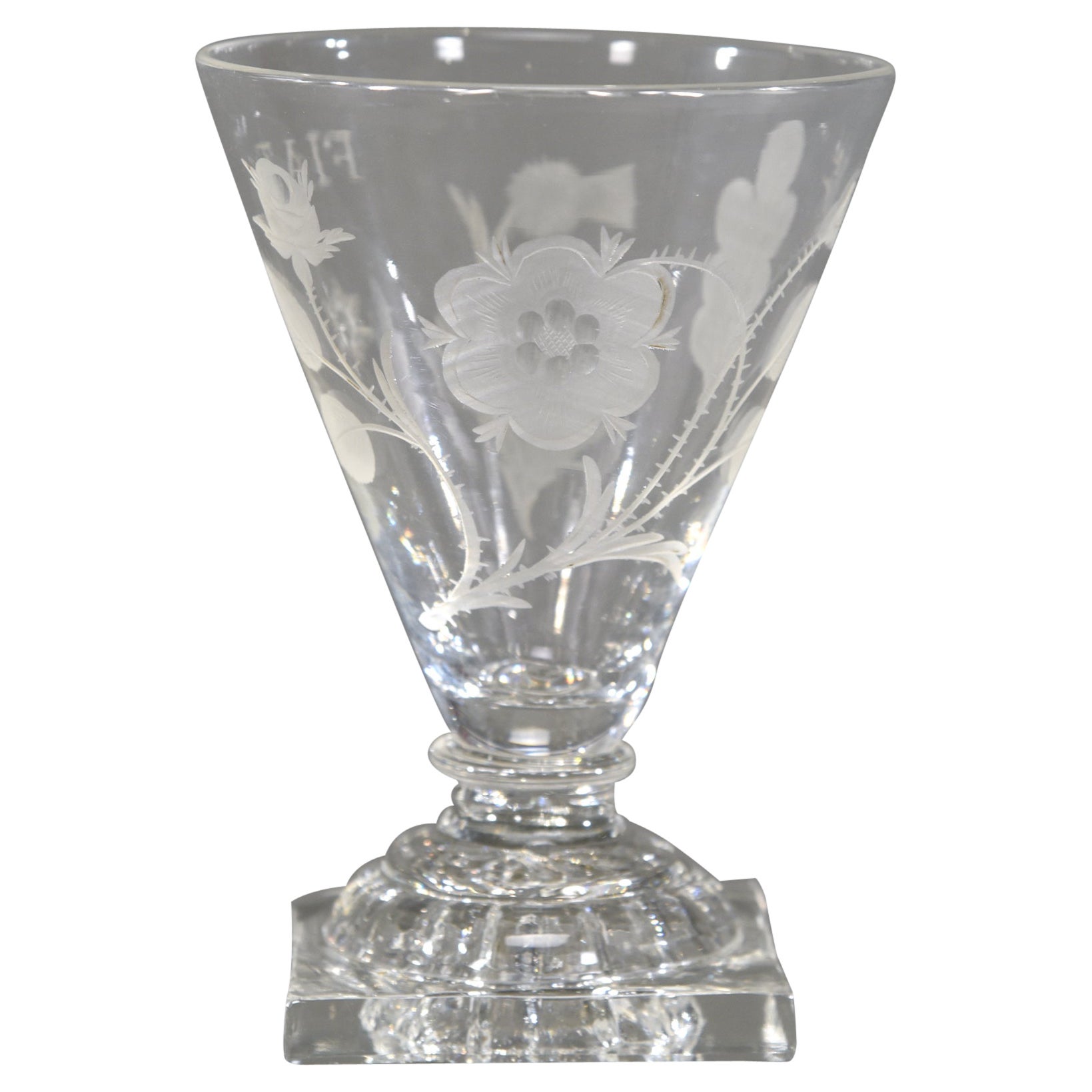 12 Thomas Webb Cut Crystal Wine Goblets at 1stDibs