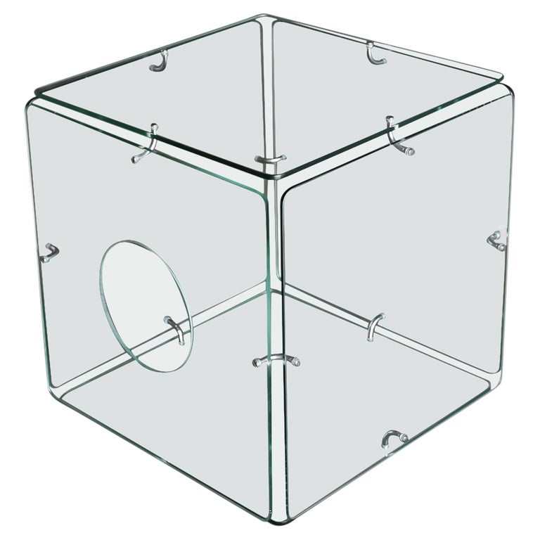 Gerald McCabe Glass Cube Table for Eon, circa 1965 at 1stDibs