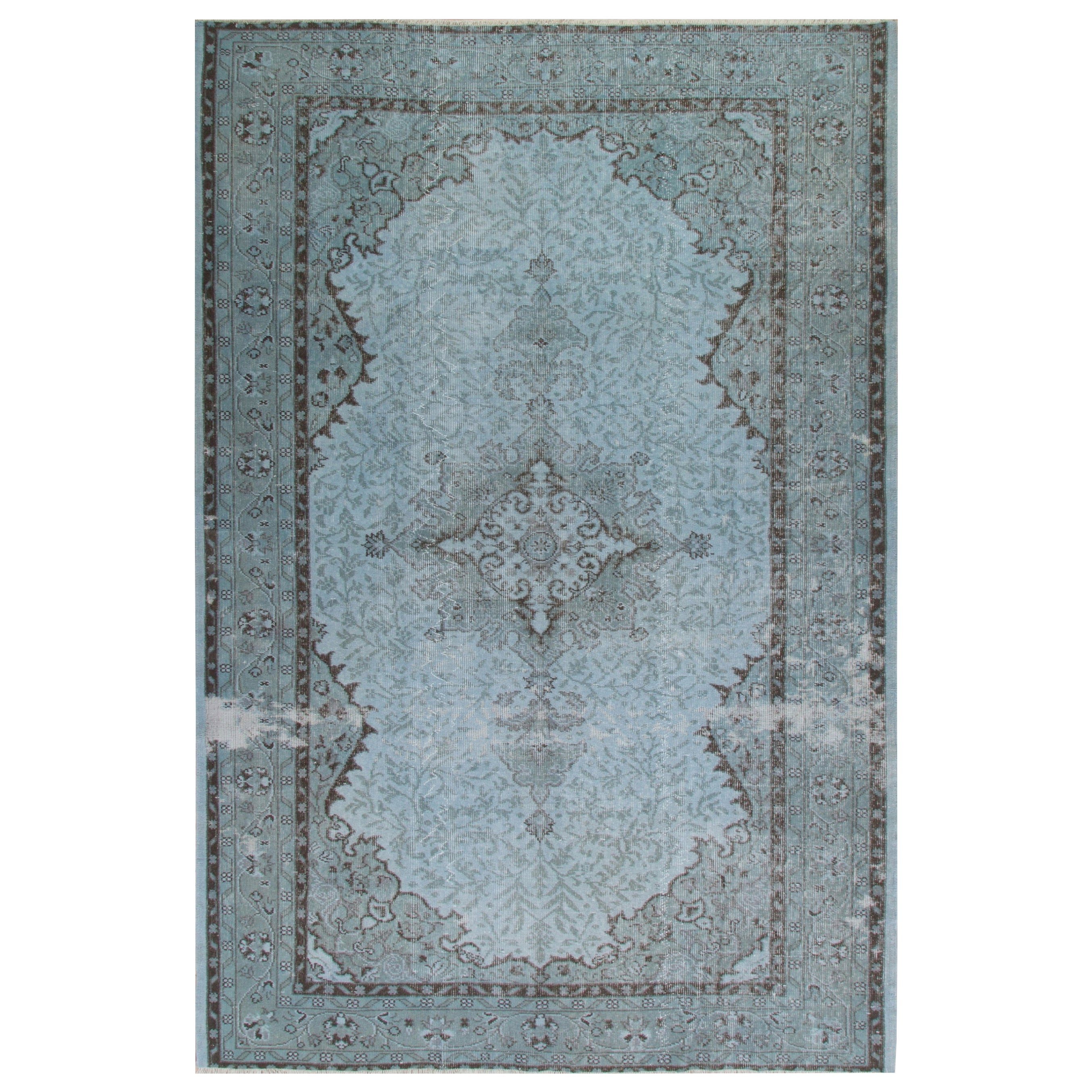 Mid Century Light Blue Color Rugs - 427 For Sale on 1stDibs