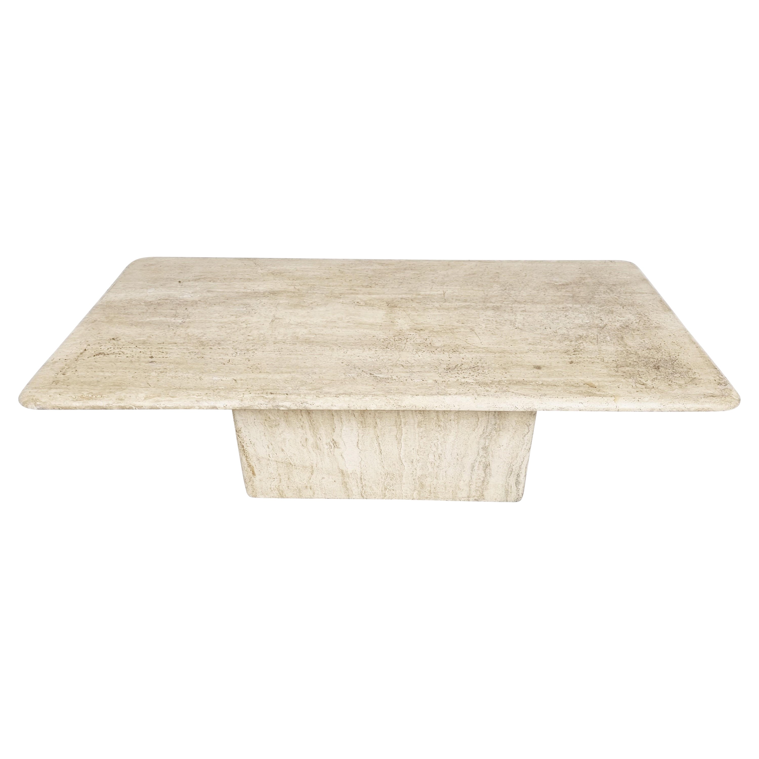 Travertine Coffee Table at 1stDibs