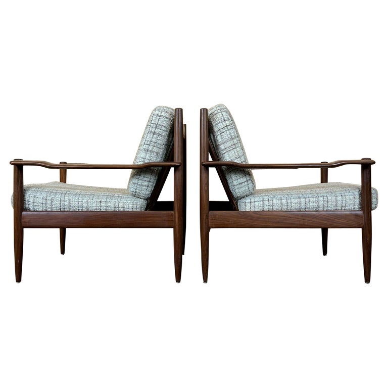 2x 60s 70s Teak Easy Chair Lounge Chair Danish Modern Design 70s For ...